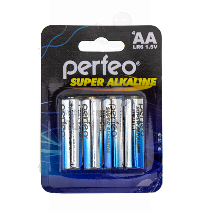 Батарейка Perfeo LR6 BL4 Alkaline 1.5V (4/120/240) – купить оптом с доставкой по Москве и РФ